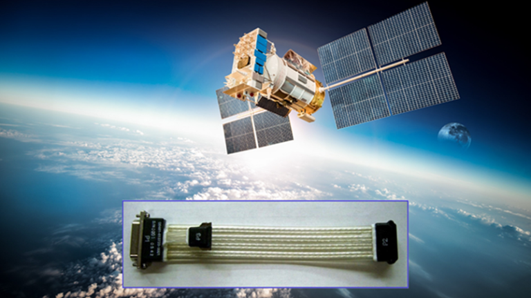 Flexible flat cables for space satellite applications