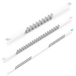 Accordion-style flexible flat cables reduce space