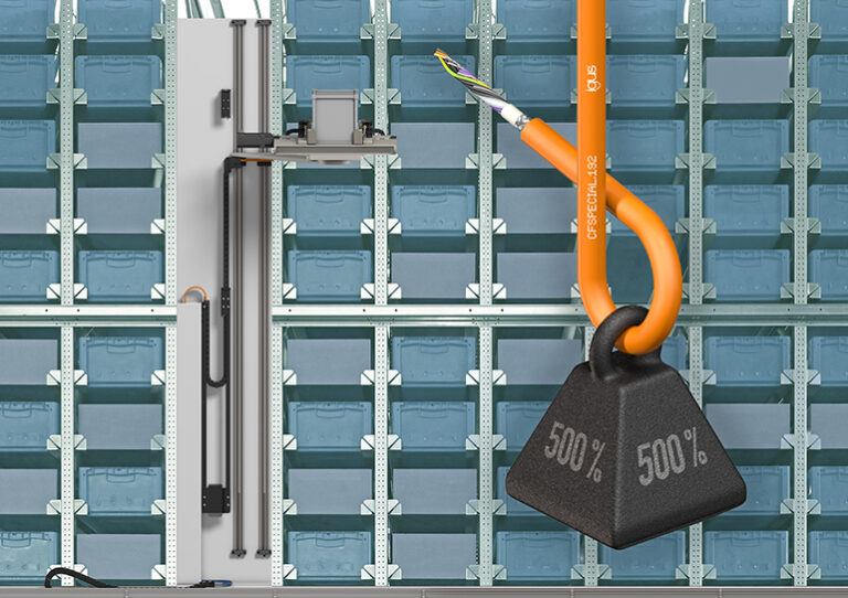 igus introduces world's first cable for hanging applications